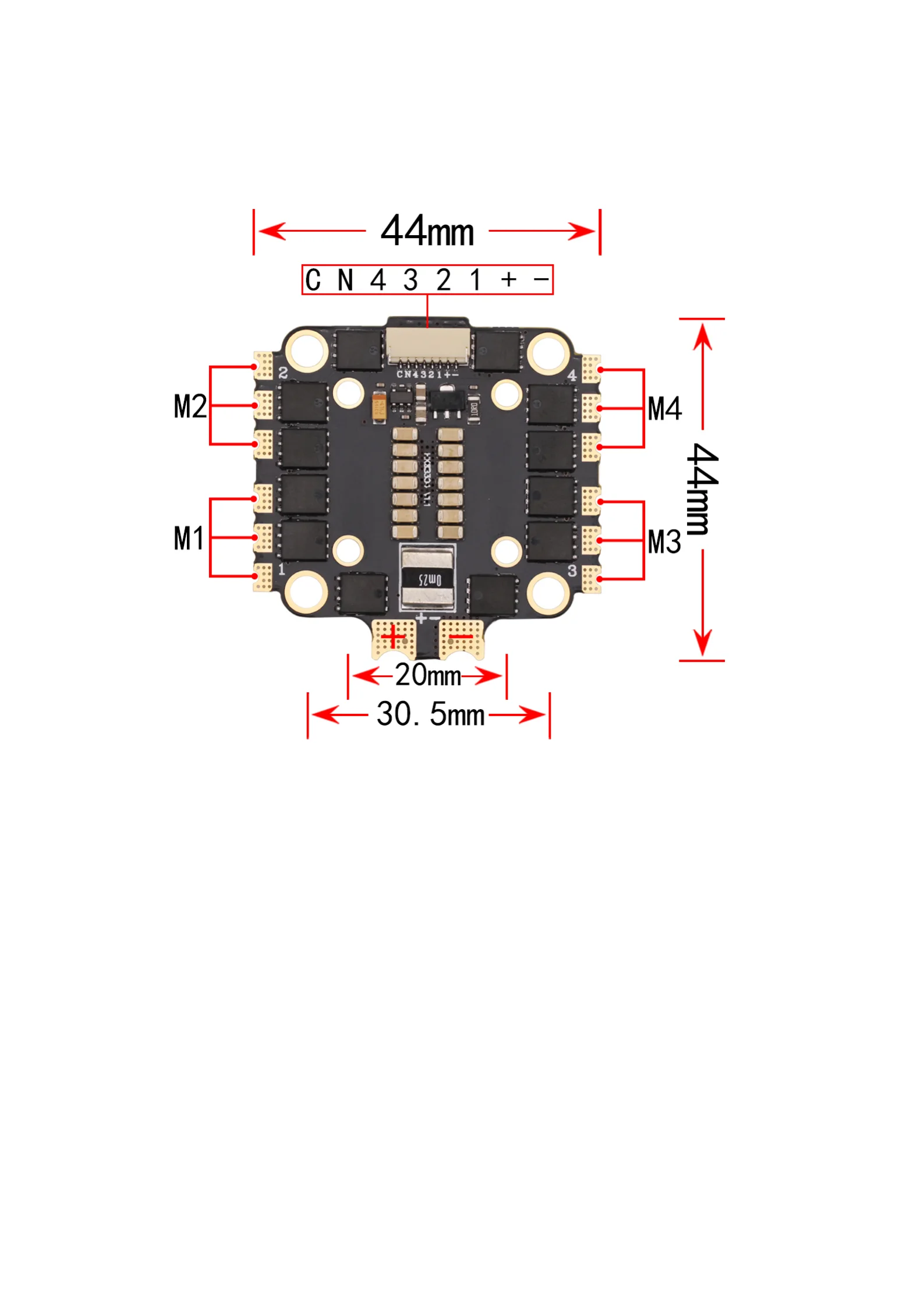 Hakrc F405 V2 V3 F4 Flight Controller 32bit 65a 4in1 Esc Fc Stack For ...