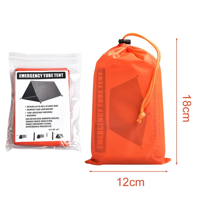 Blanket Rescue Survival Kit SOS Sleeping Bag Survival Tube Emergency ...