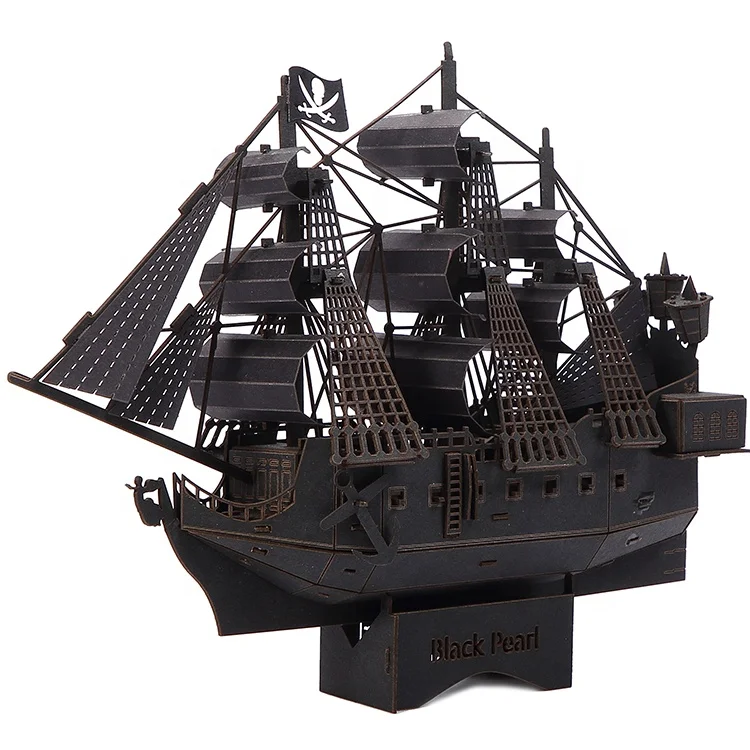 Sailing Ship Diy 3d Paper Puzzle Model Kit- Laser Cut Special Cardboard ...