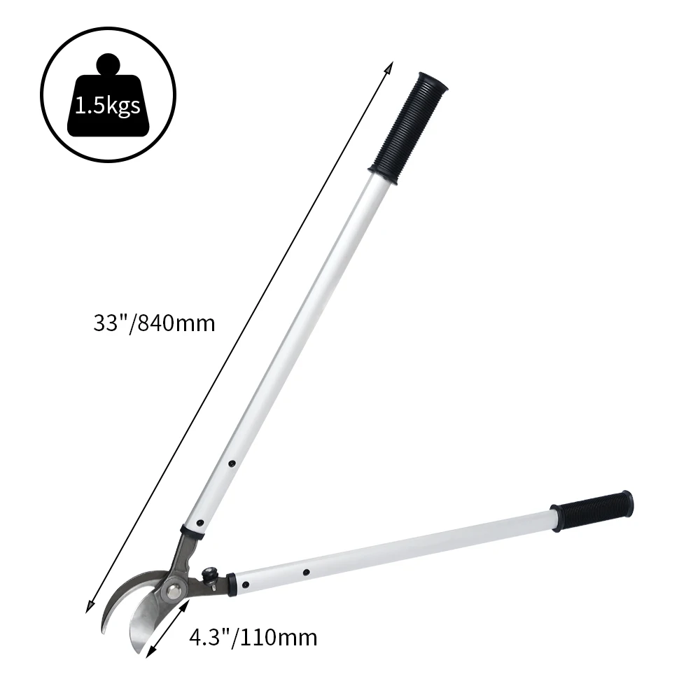 VERTAK Long Handled Tree Loppers Bypass Pruning Loppers Heavy Duty Drop ...