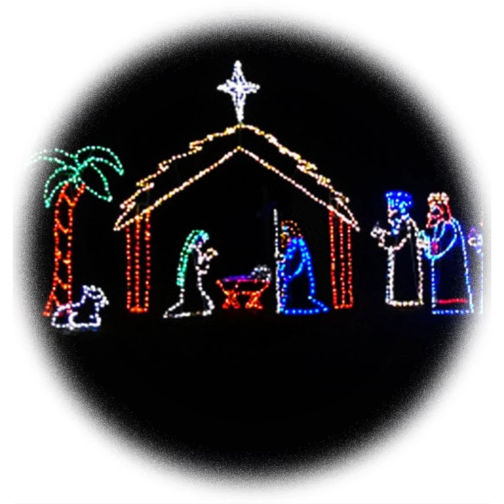 Outdoor Christmas Lights Nativity Scene Lamp Light - Buy Outdoor ...