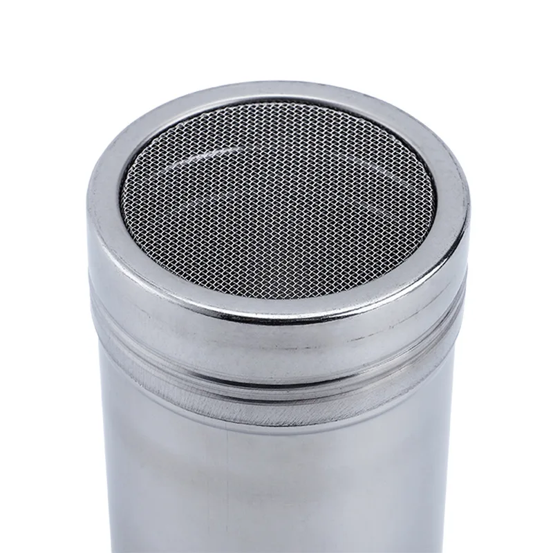 Stainless Steel Chocolate Pepper Shaker Sugar Cocoa Flour Duster Coffee ...
