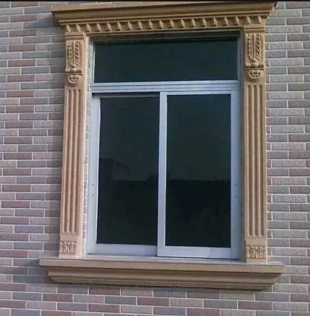 Plastic Window Moulding Exterior Decorative Concrete Window Frame ...