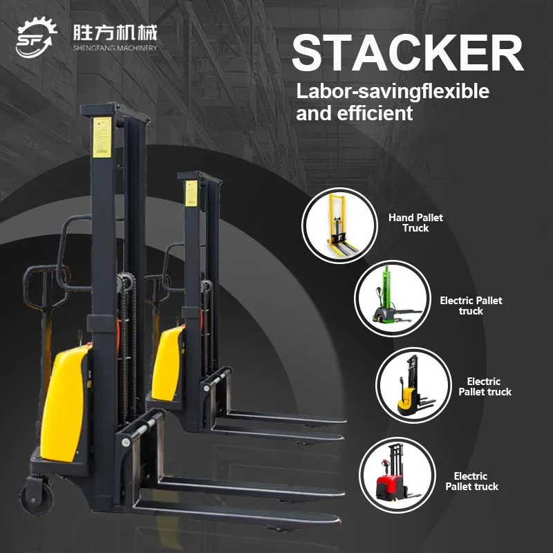 Fast Delivery Electric Forklift Pallet Stacker 1000kg 1500kg 2000kg ...