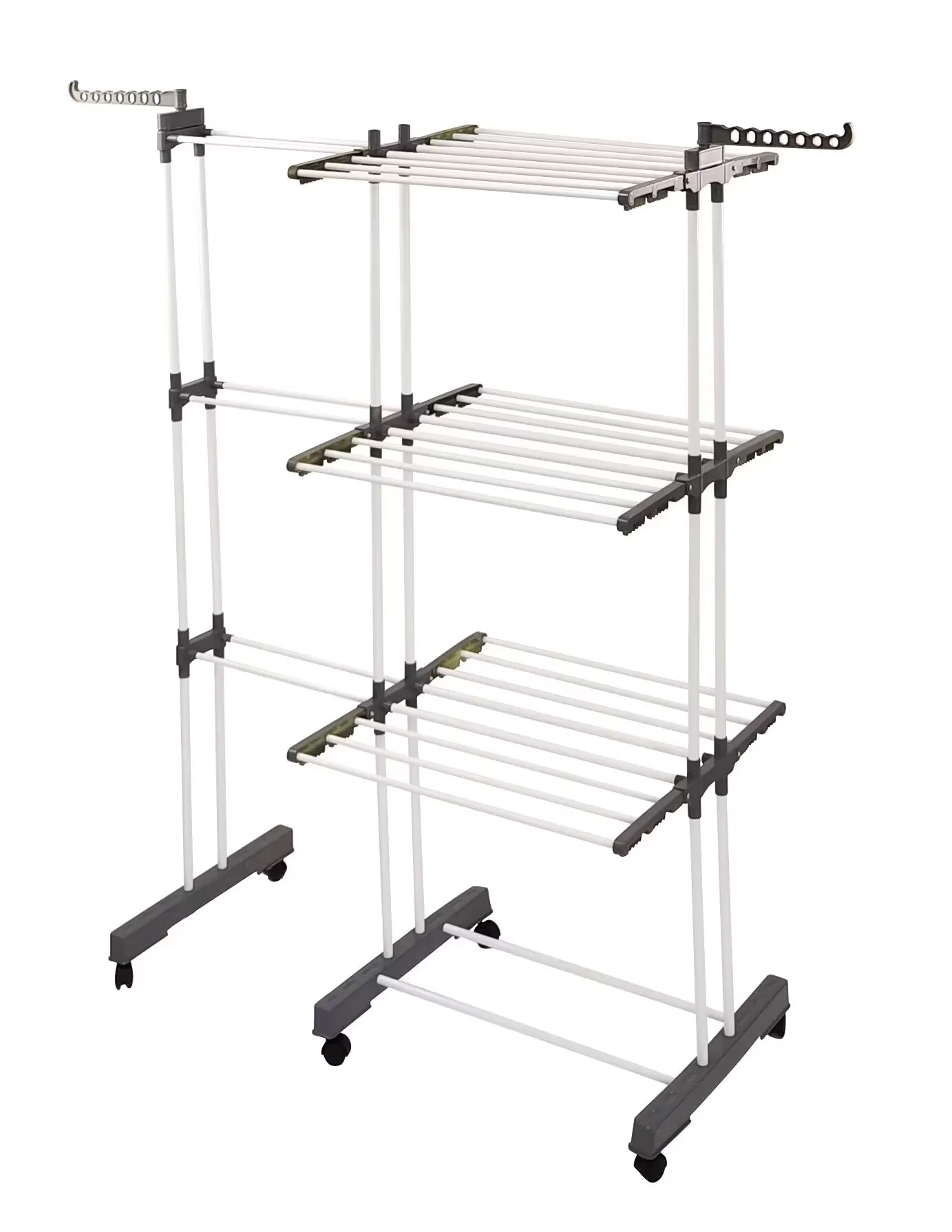 4 Tier Extendable Clothes Dryer Rack - Foldable & Easy to Move