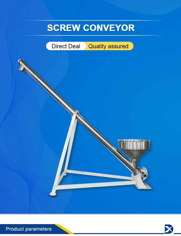 Inclined Screw Conveyor Auger Feeder Conveyor For Food Powder Fodder ...