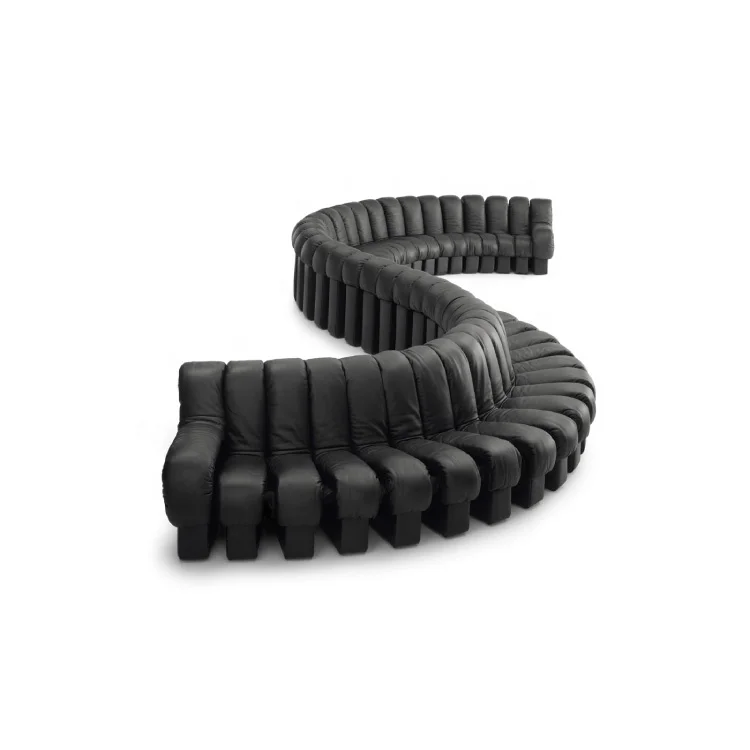 Variable modular sofa system Cooling upholstered Snake Shape Modular ...