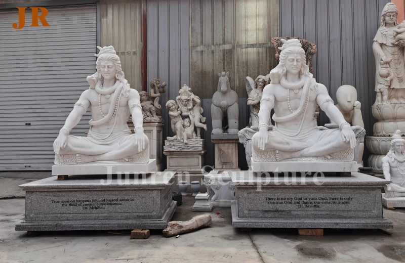 Large Outdoor Hand Carved Indian Buddha Lord Shiva Marble Statue - Buy ...