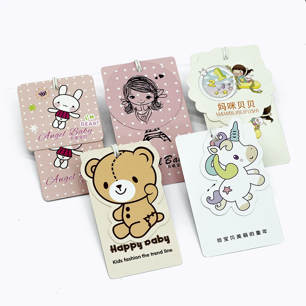 Custom Printed Design Cardboard Paper Hang Tag for Garment