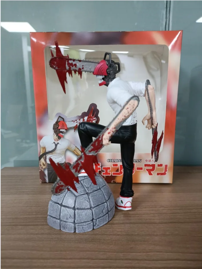 20cm Chainsaw Man Denji Anime Figure Denji Pochita Action Figurine Pvc ...