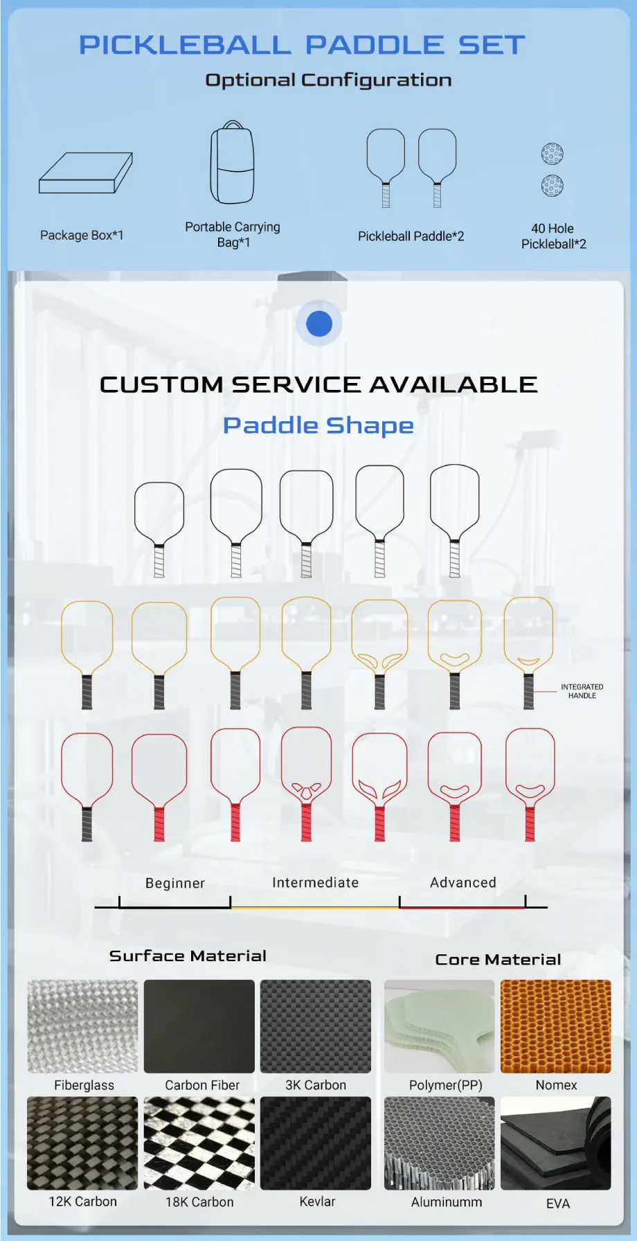 REANOX New Design Pickleball Set Balls Usapa Custom Paddle Racket ...