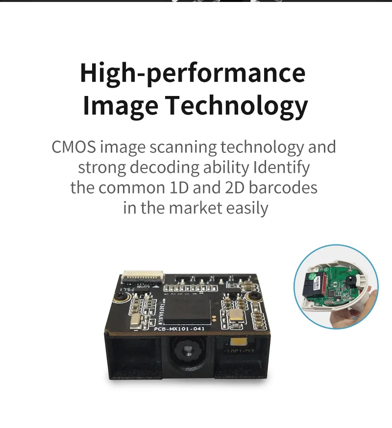 Embedded 1D 2D QR Code Barcode Reader Scanner Module with USB Serial ...