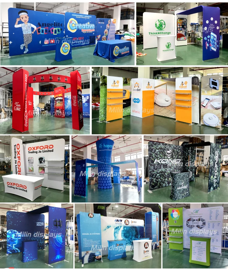 OEM Easy Install Display Background Shelf Backdrop Shelf Display Stand ...