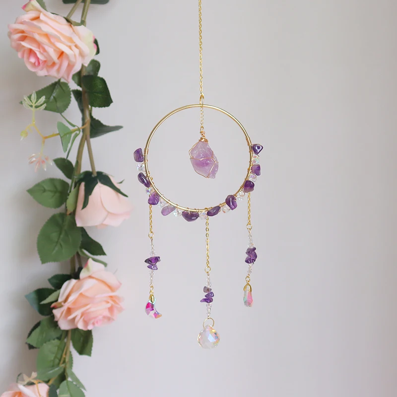 Natural Healing Stones Suncatchers Sun Catchers Indoor Window Prism Sun ...