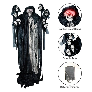 Life Size Large Creepy Horror Hanging Ghost Haunted House Decoration ...