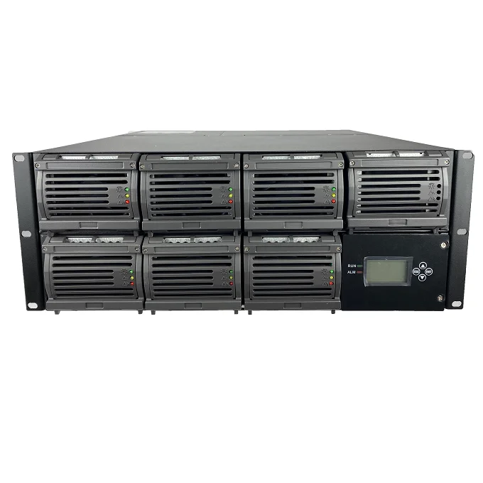 Rack Mount 24V/48V/110V/220V Reliable Modular Telecom Rectifier Telecom ...