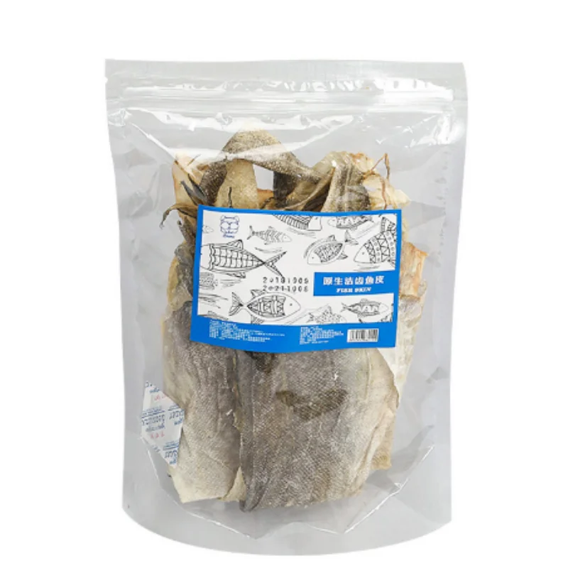Wholesale Air Dried Cod Skin Whole Fish Skin Roll Tooth Grinding Snacks ...