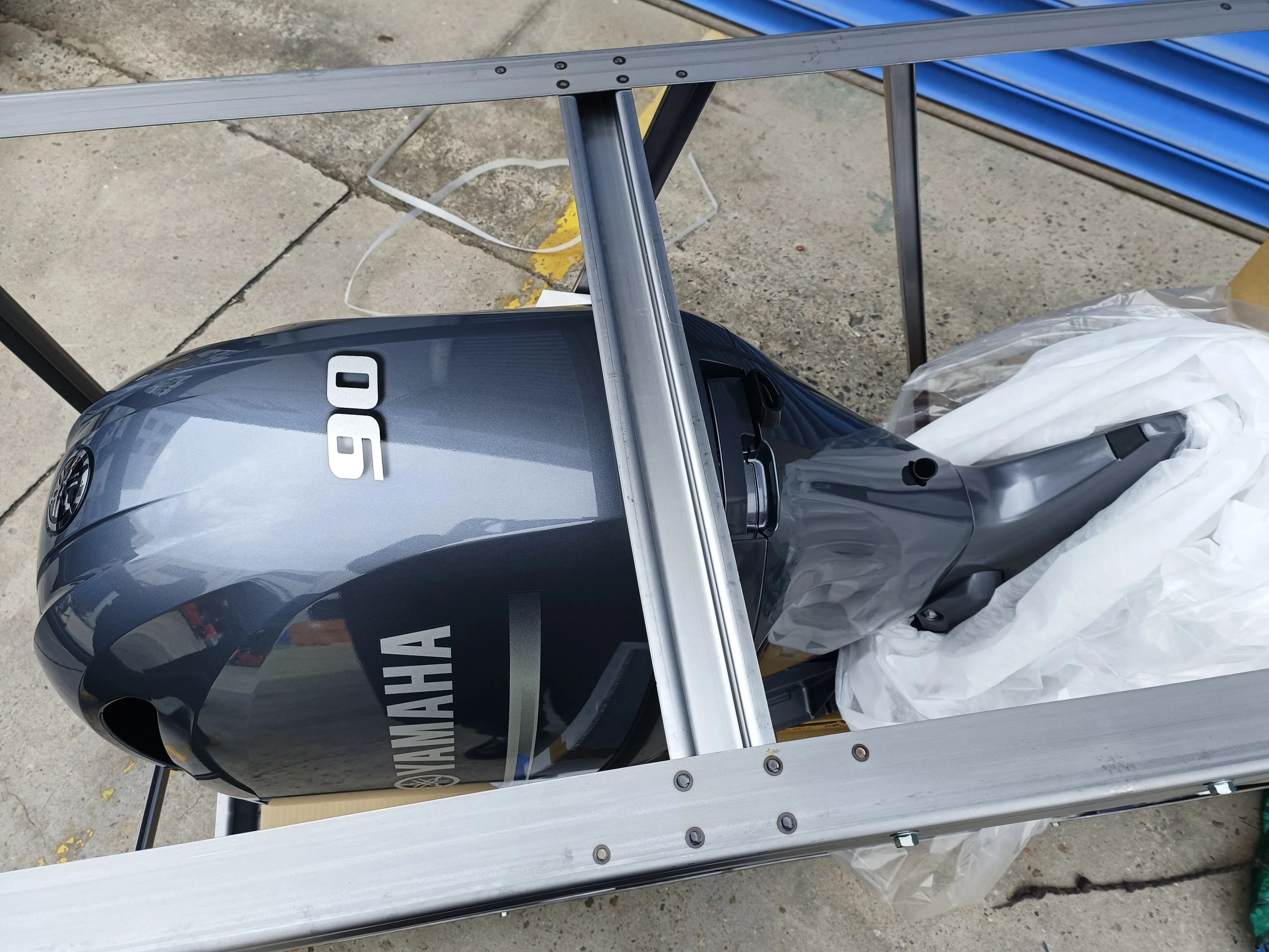 In Stock F90cetl 4 Stroke Boat Engine 90hp Outboard Motor For Fish Boat ...