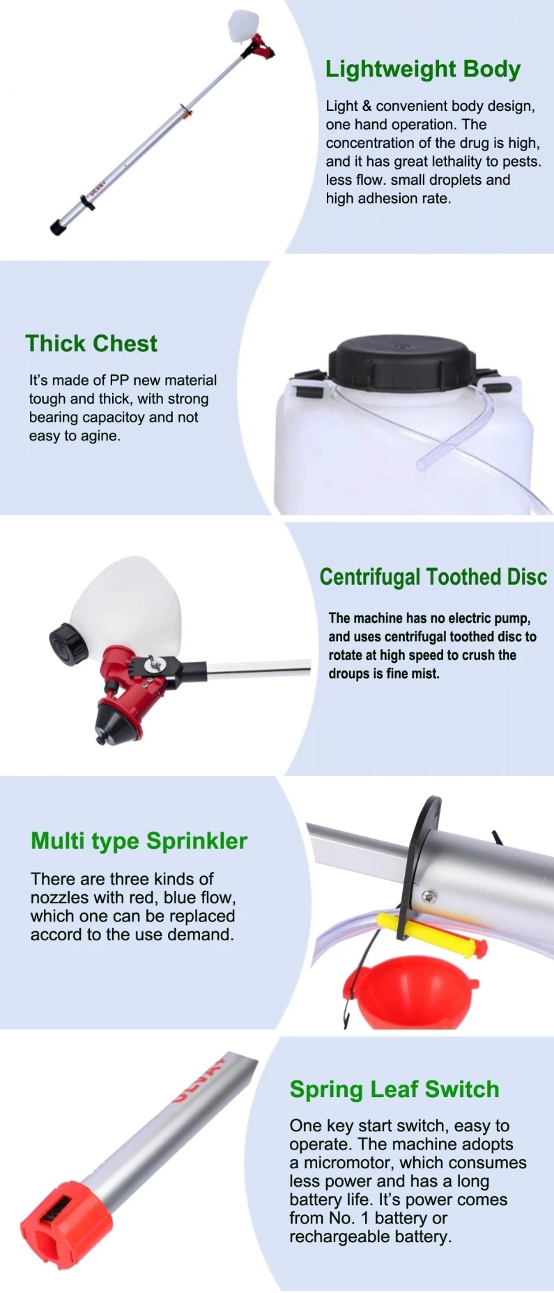 High Quality Hand-held Ulva+ Sprayer Micro Sprayer Ulv Sprayer - Buy ...