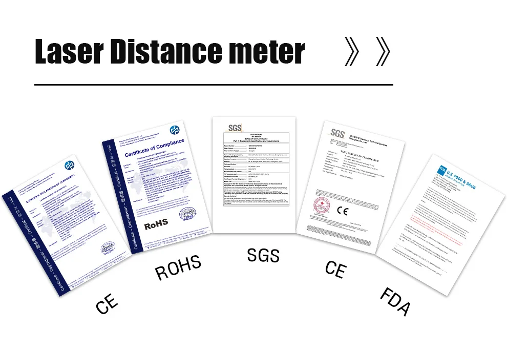 80m Electronic Angle Sensor Rangefinder E60 Long Range Laser Distance ...