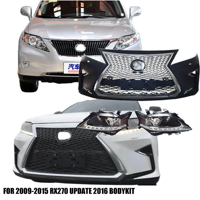 Body Kits Rx270 Rx350 2009-2012 Upgrade 2016 Rx F-sport Style Front ...