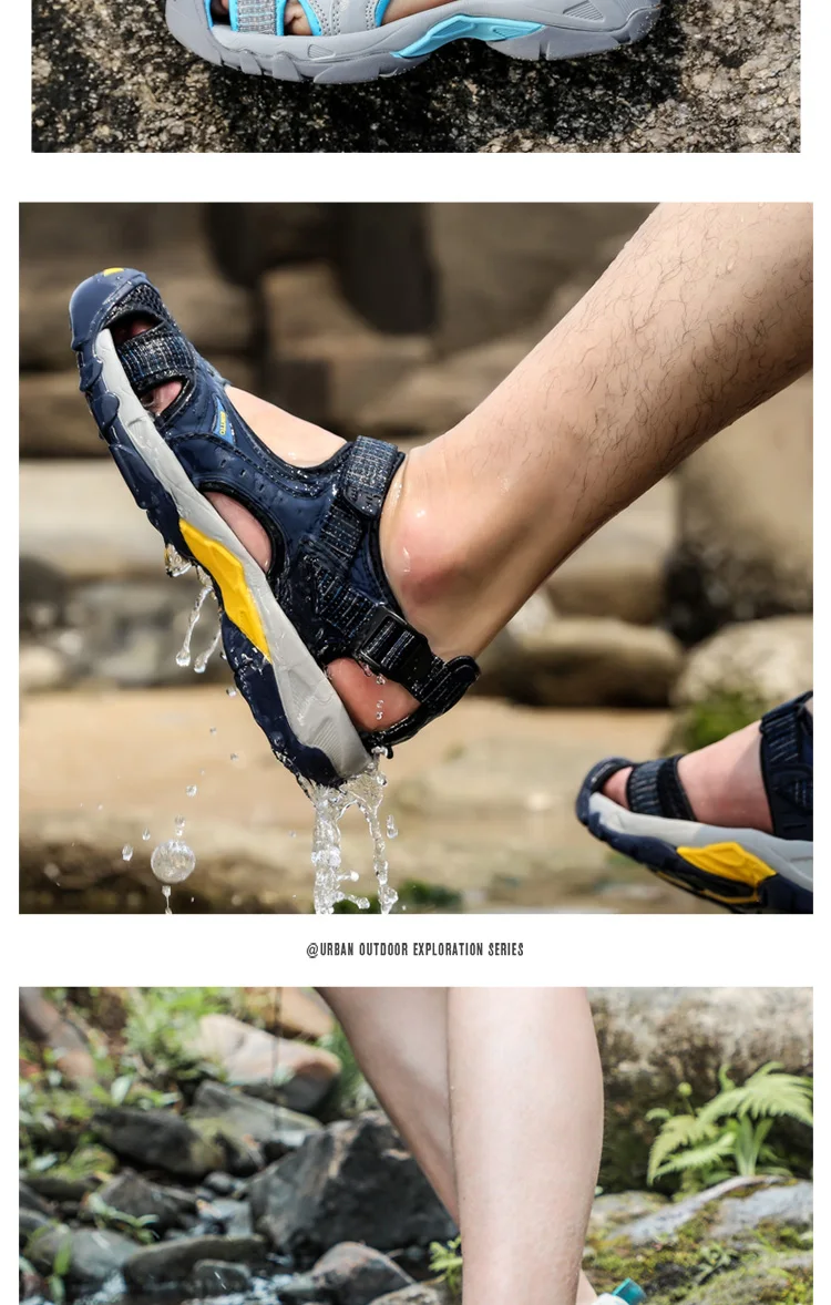 Humtto Summer Seaside Vacation Beach Sandals Outdoor Breathable ...