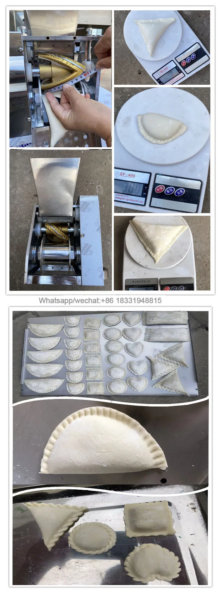 4500pcs/h Automatic Empanada/dumpling Making Machine Large Samosa Pie ...