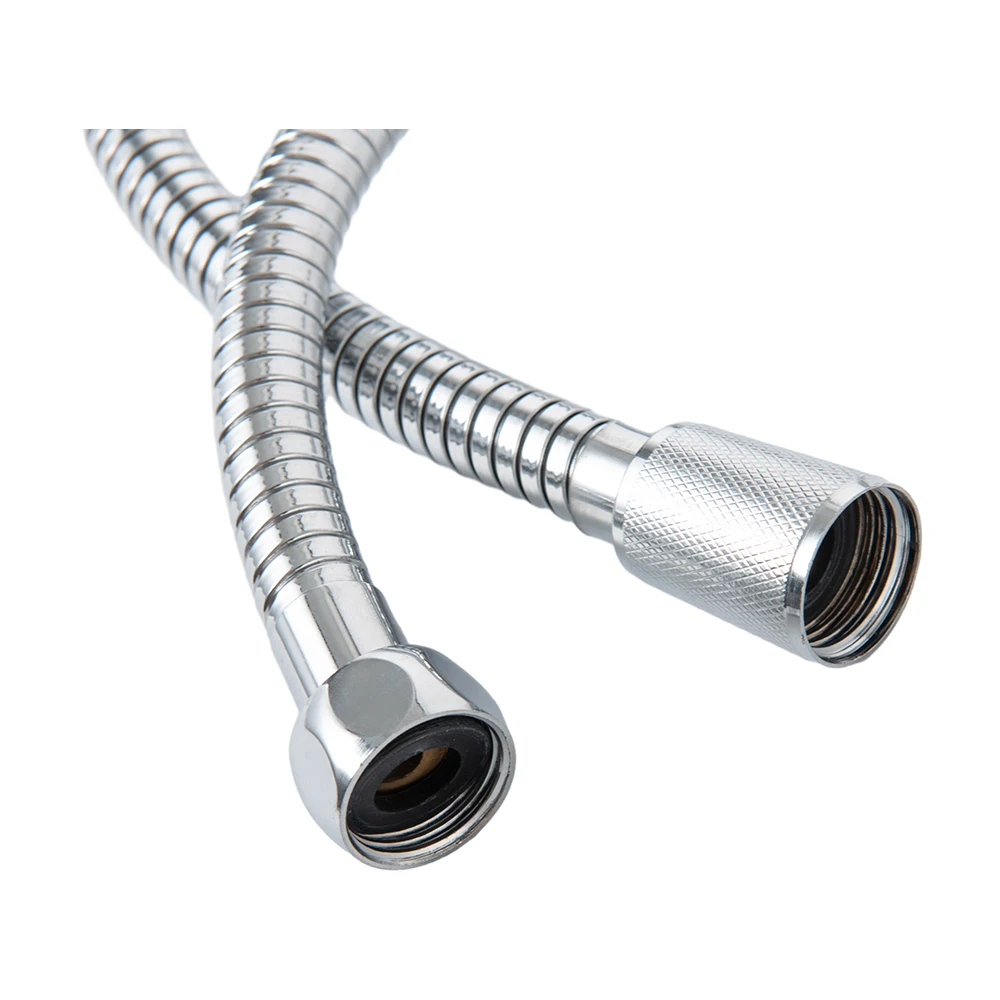 Chromed Handheld Shower Head Flexible Shower Hose Flexible Hose Pipe ...