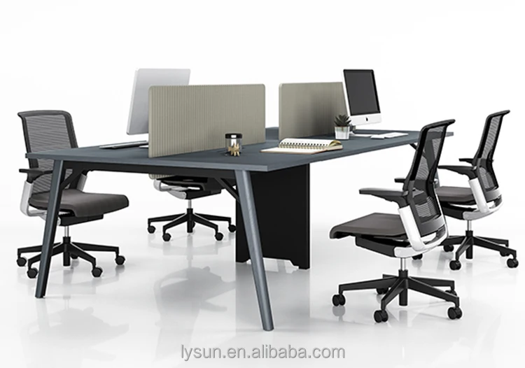 Modern Office Partition Open Office Workstation For 2 4 6 Person Office ...