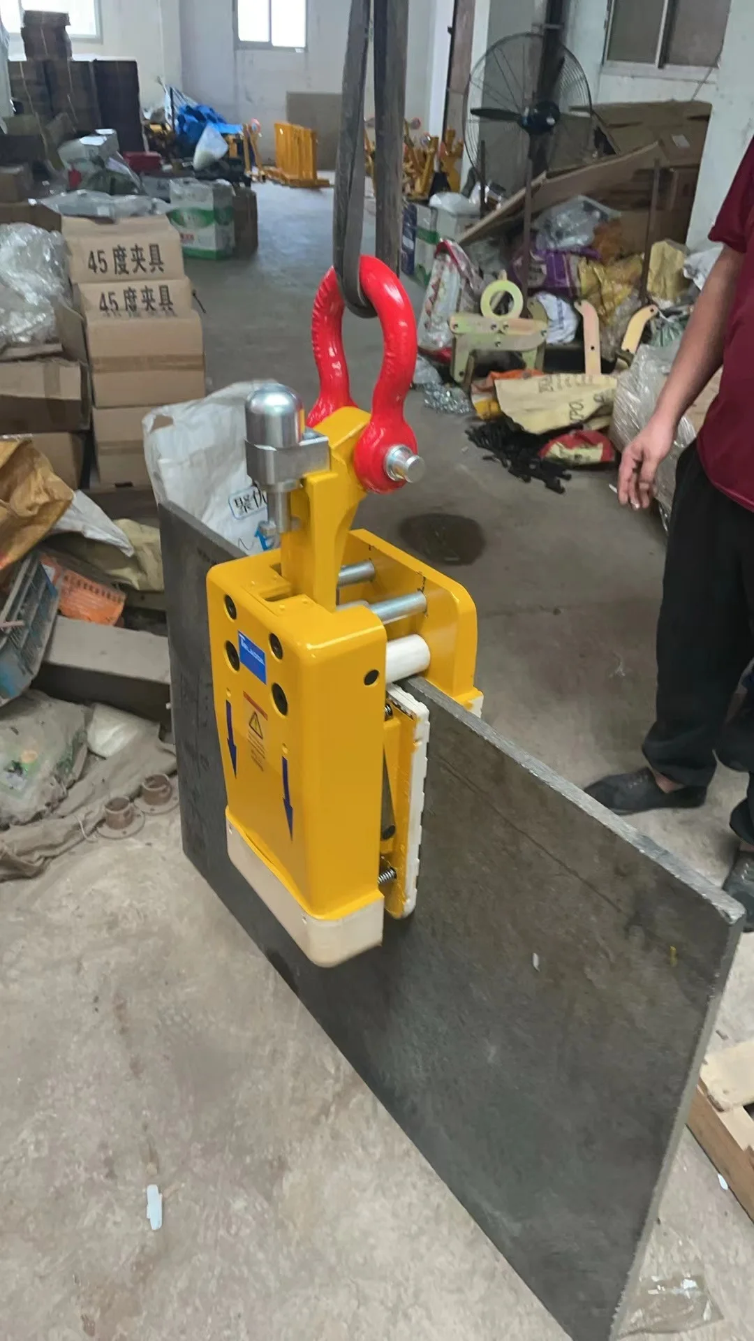 1300kg Full-Automatic Stone Slab Lifter 30mm-70mm Clip for Granite ...