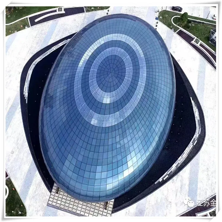 Glass Roof Structure Steel Roof Structure Metal Dome Type Skylights ...