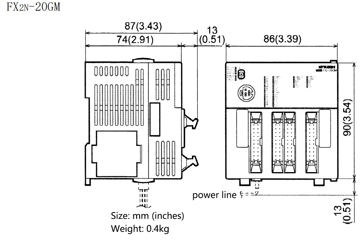 Mitsubishi PLC Controller - FX2N-20GM for Multi Axis Positioning