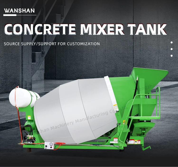 Self Loading Concrete Mixer Hydraulic Cement Mixer Tank Industrial ...