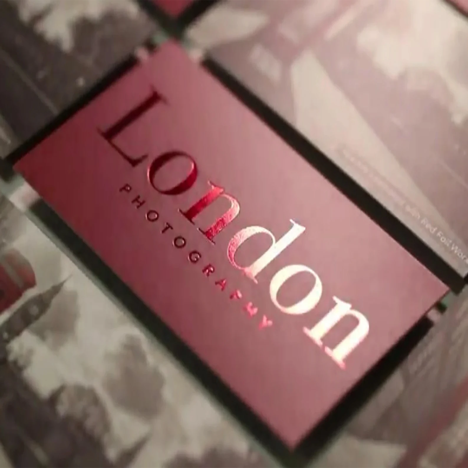 Luxury Business Card - Gold Foil Embossed Custom Design