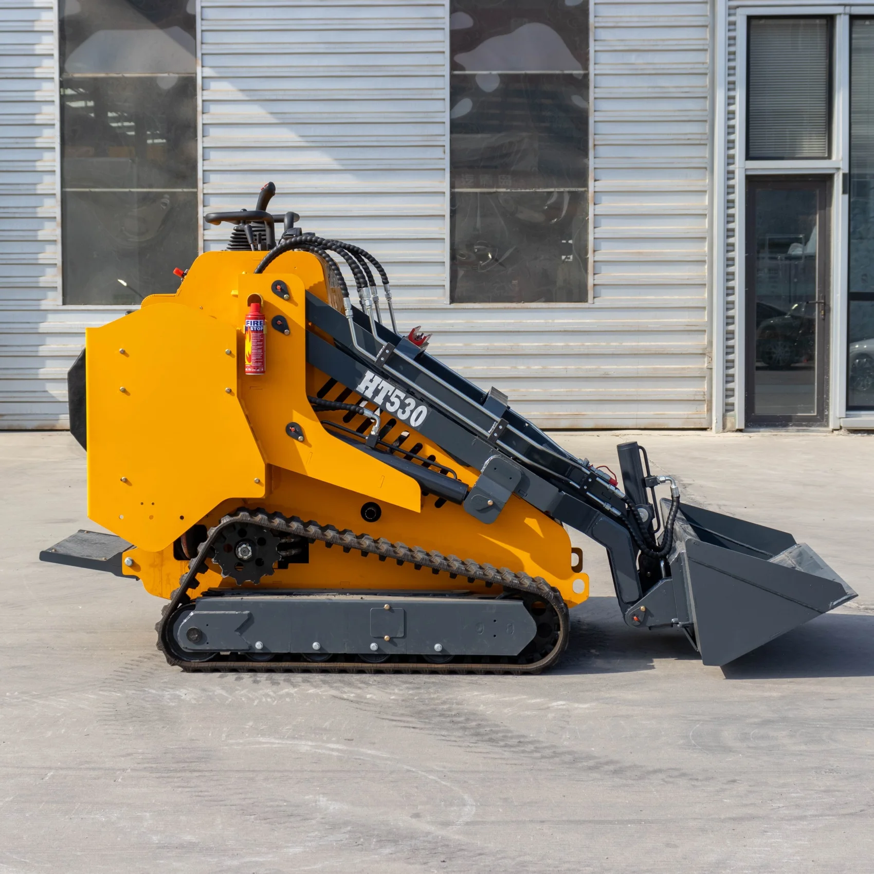 Hightop ht530 Kubota engine agricultural mini wheel/track skid steer ...