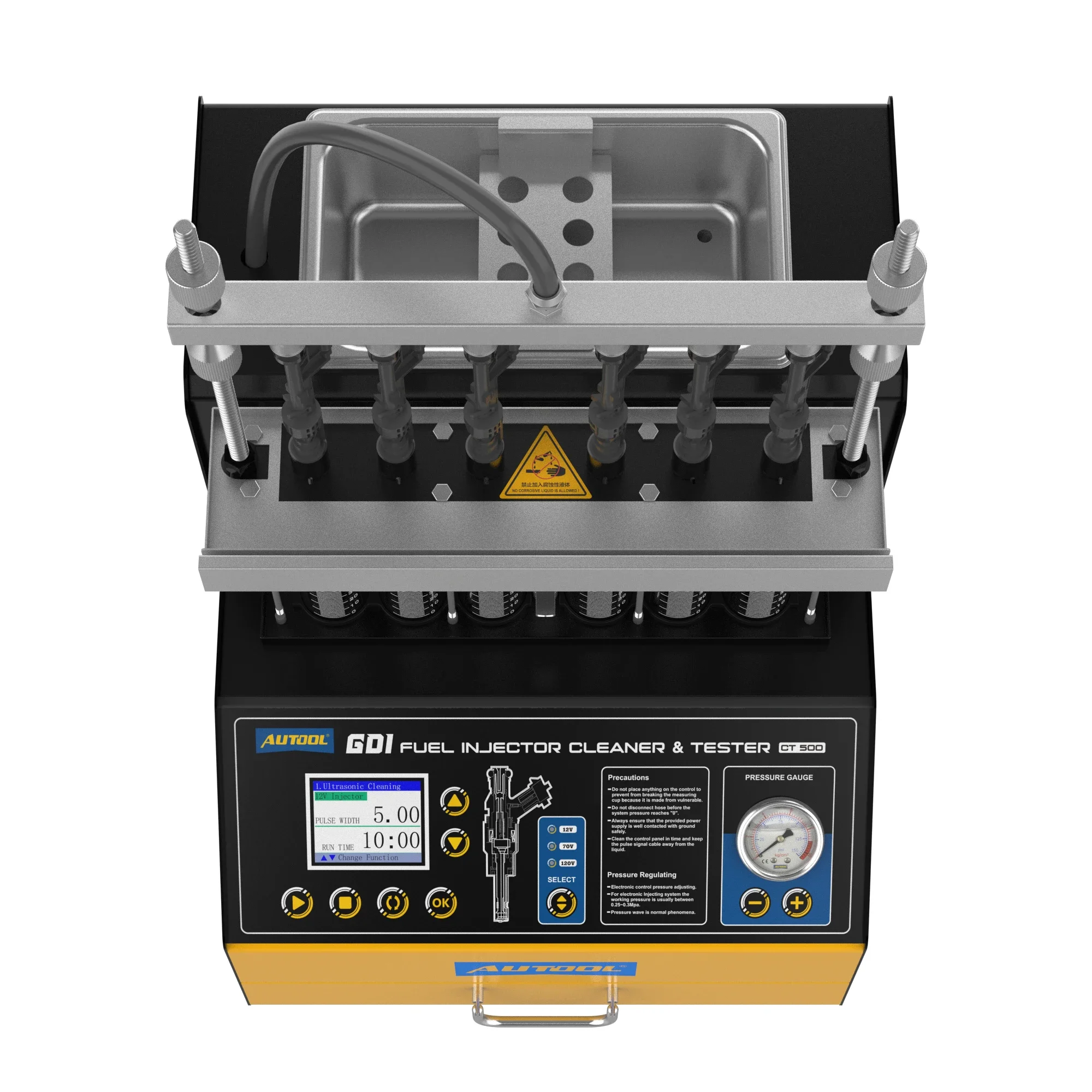 AUTOOL CT500 GDI Fuel Injector Cleaner Tester Continuous Injection Test ...