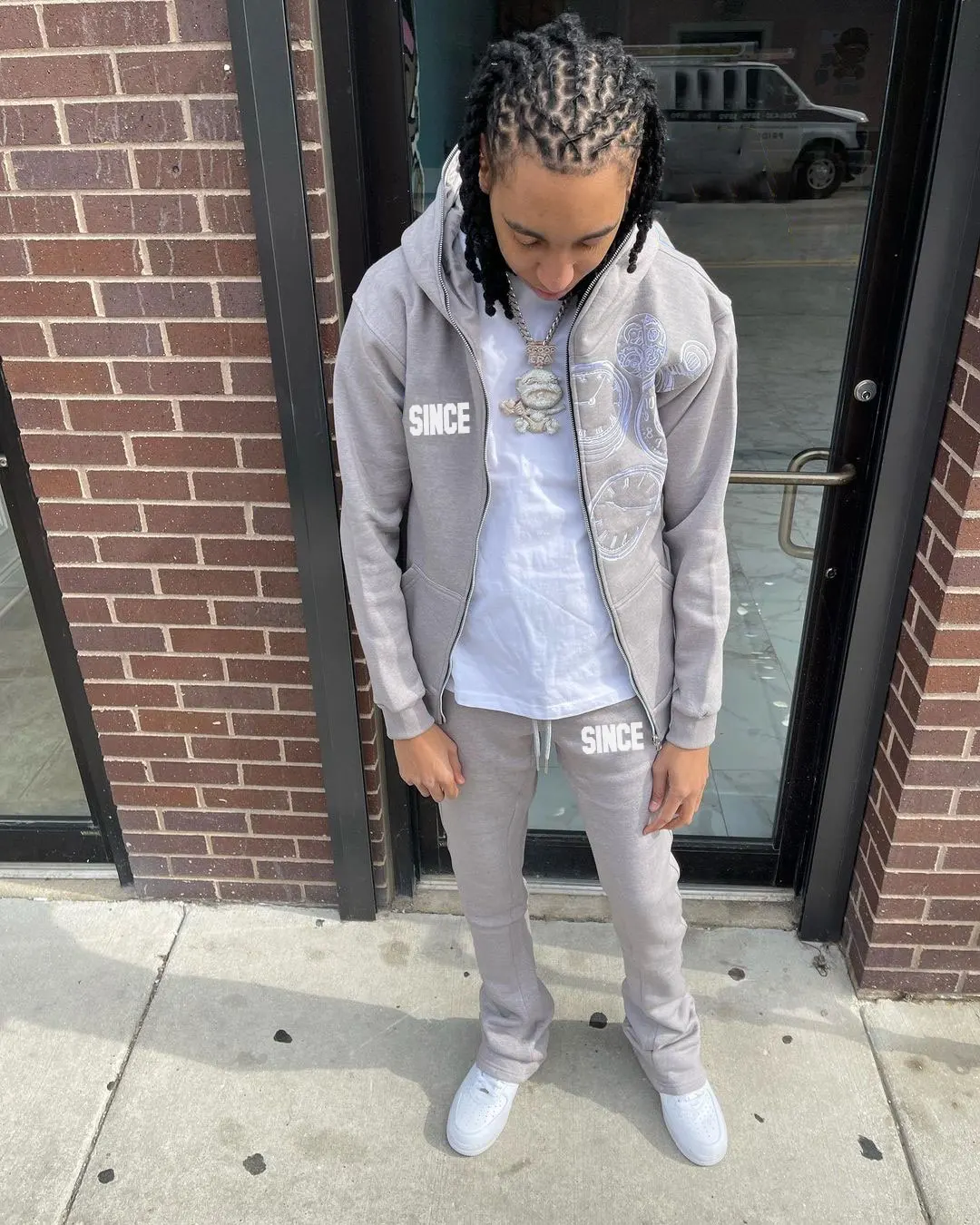 Shop Custom Full Zip Hoodies and Flared Sweatpants Sets