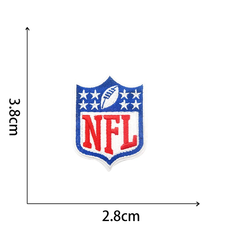 Global Quality Soccer NFL Patch Sports Embroidery Iron On Patch