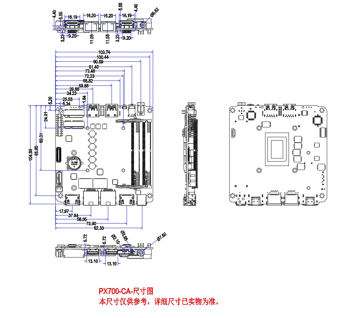 Mini Ddr5 Motherboard Nuc Size 10*10cm Dual Gigabit Network Nvme Ssd H-d2.0 4k Gaming Board ...