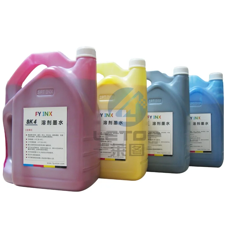 LETOP Original Inkjet Printer Infiniti Solvent Ink CMYK 4 Color FY SK4 ...
