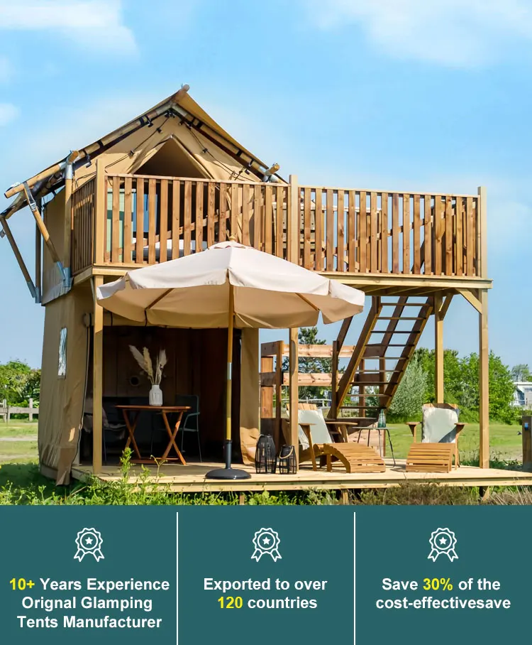 Luxury Glamping Tent - Two Story Safari Hotel Experience