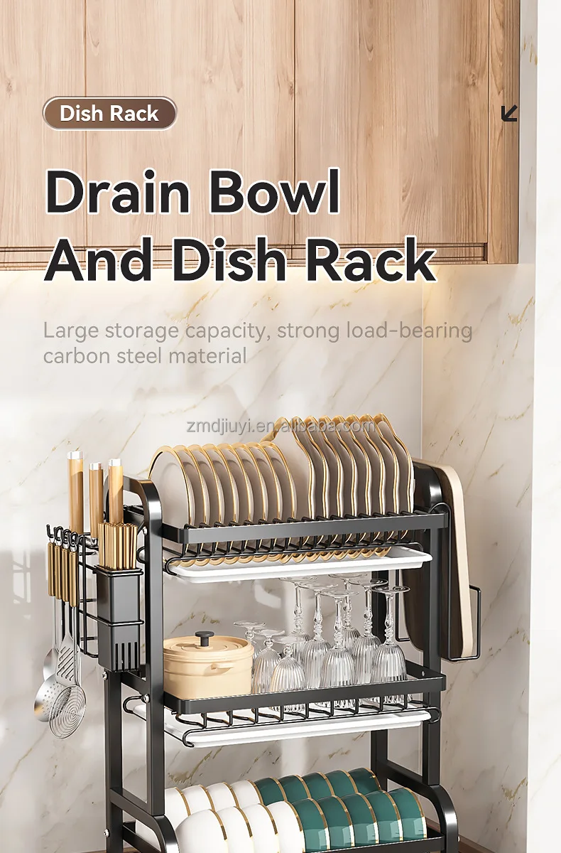 Efficient Kitchen Storage - JIUYI Multi Functional Bowl Cabinet