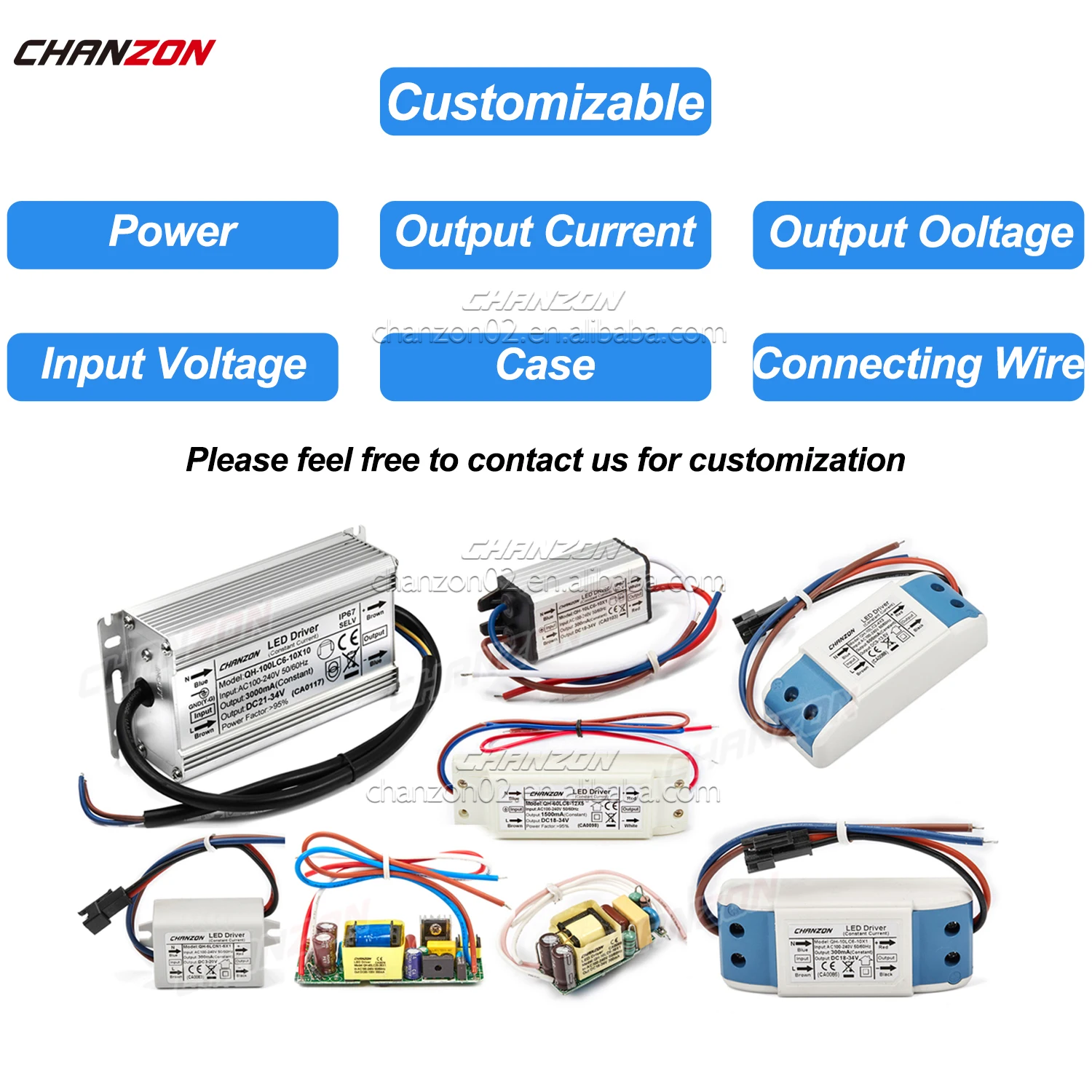 600Ma Constant Current Led Driver 6W 10W 20W 36W 50W 52W Outdoor Light ...