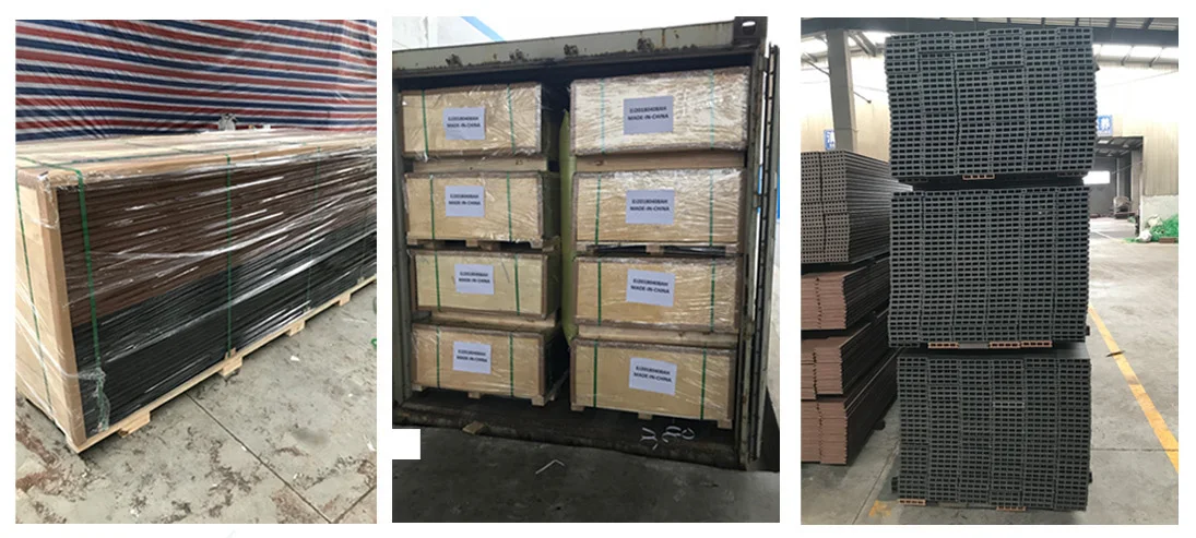 Custom Interlock Wpc Outdoor Decking 3d Embossing Wood Grain Composite ...