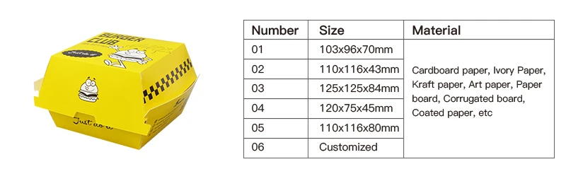 Customized Clam Clamshell Food Packaging - Kraft Paper