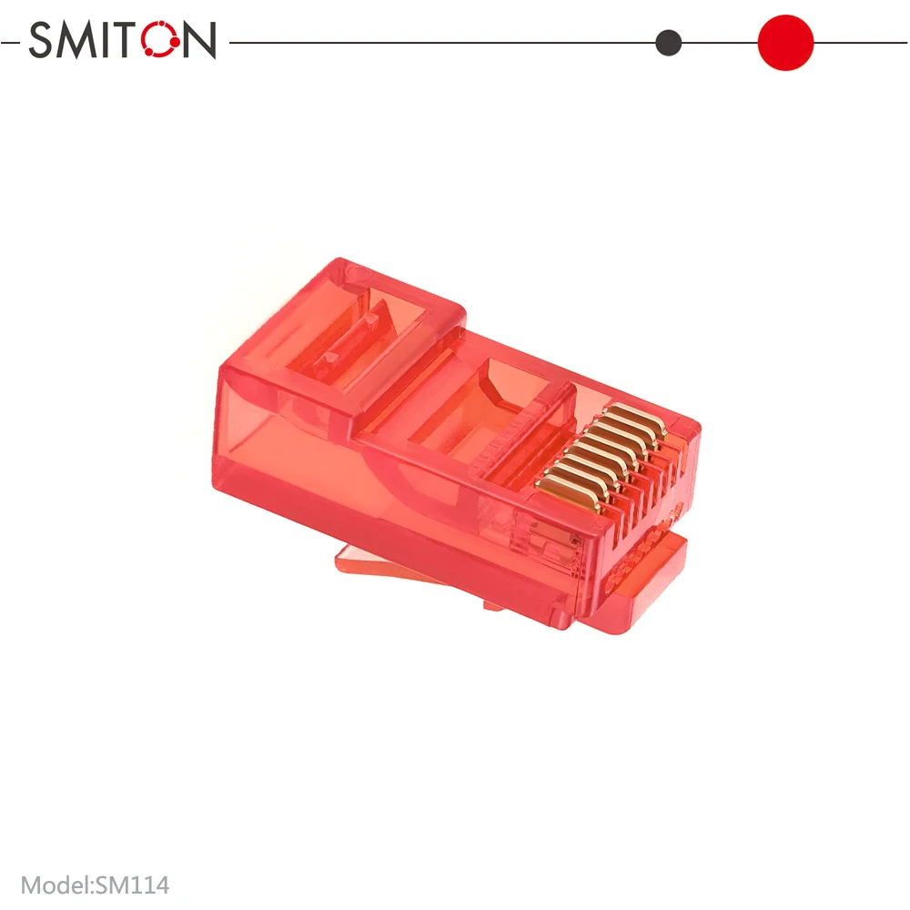 Ethernet Male 8 Core Plug Connector RJ45 - 1000pcs Bag