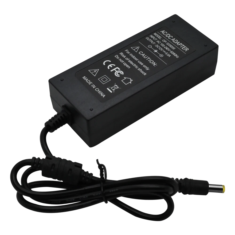 12V 5A 60W AC DC Power Supply - Reliable Adapter Charger