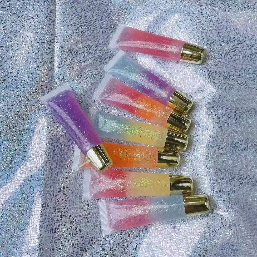 122 Colors Custom logo Lipstick Flavored Glitter Lipgloss Base Lipgloss ...