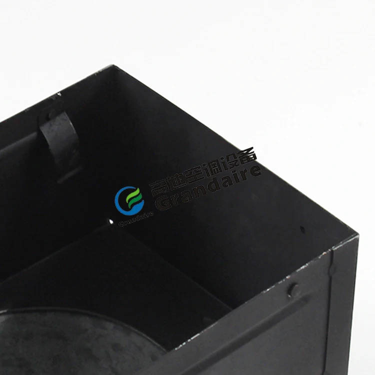 HVAC Black Slide Snap Plenum Box Adaptor for Square Weatherproof Louver ...