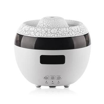 2024 New Flame Aroma Diffuser Humidificador With Clock Dynamic Lighting ...